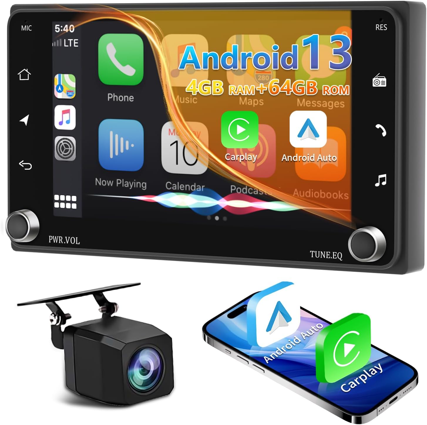 Amazon.com: Car Radio for Toyota 4Runner 2003-2009/For Tundra 2003-2006 ...