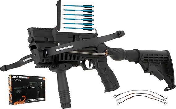 Amazon.com : Steambow AR-6 Stinger II Tactical Repeating Crossbow | 6 ...
