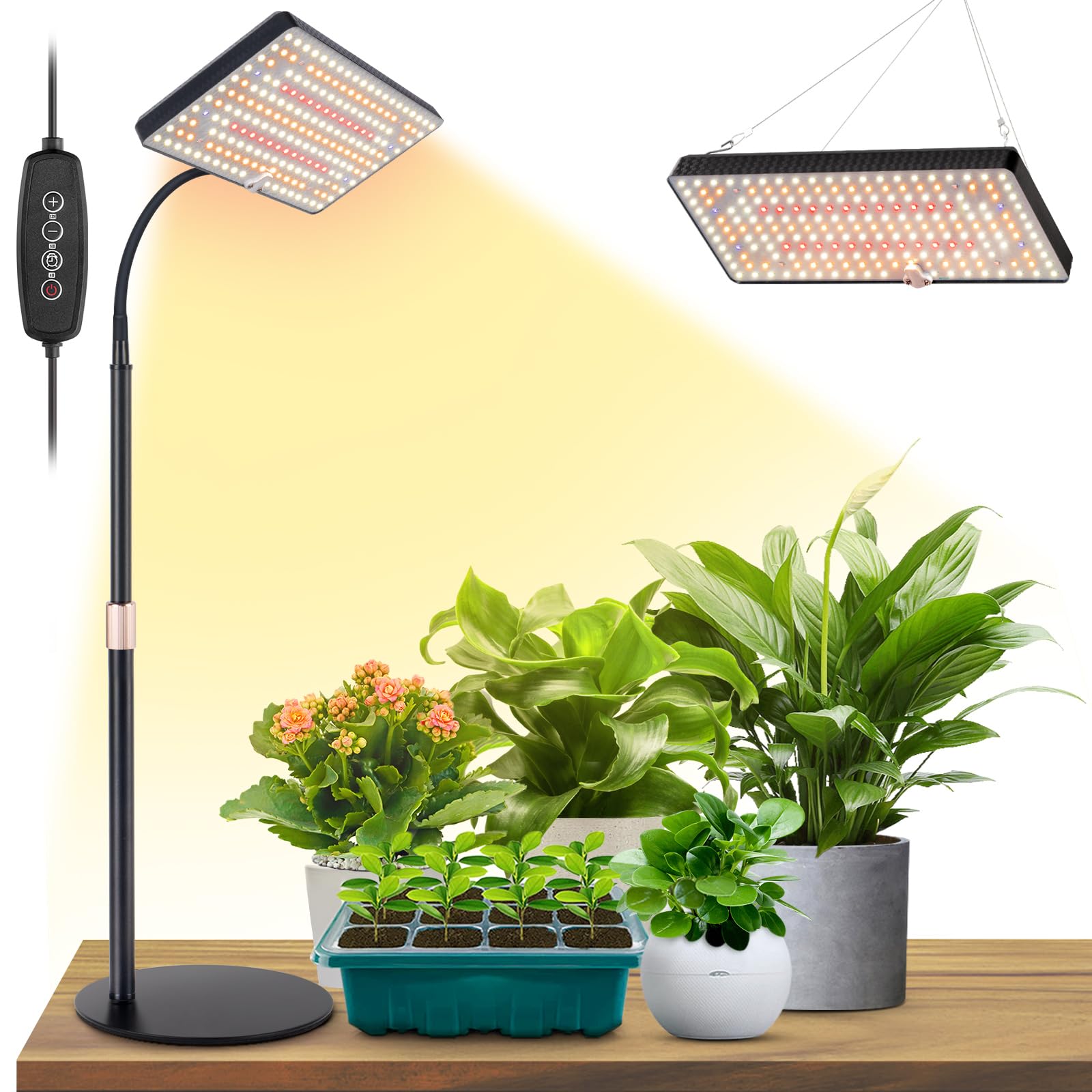 LBW 2024 Upgraded Desk Grow Lights for Indoor Plants, 214 LEDs Plant ...