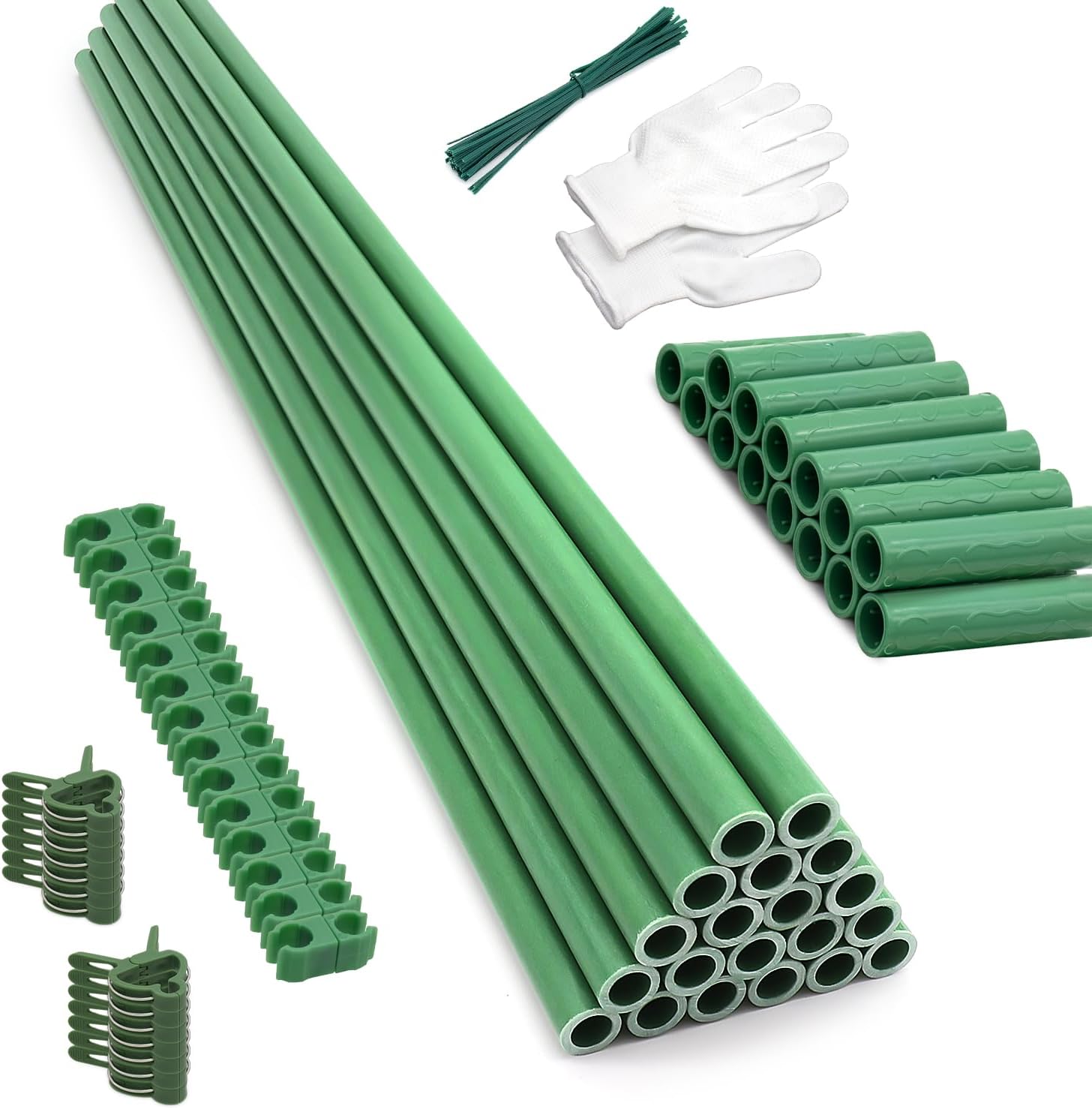 Amazon.com : Garden Stakes 17Inch 20Pack, DIY Tall Plant Support Stakes ...