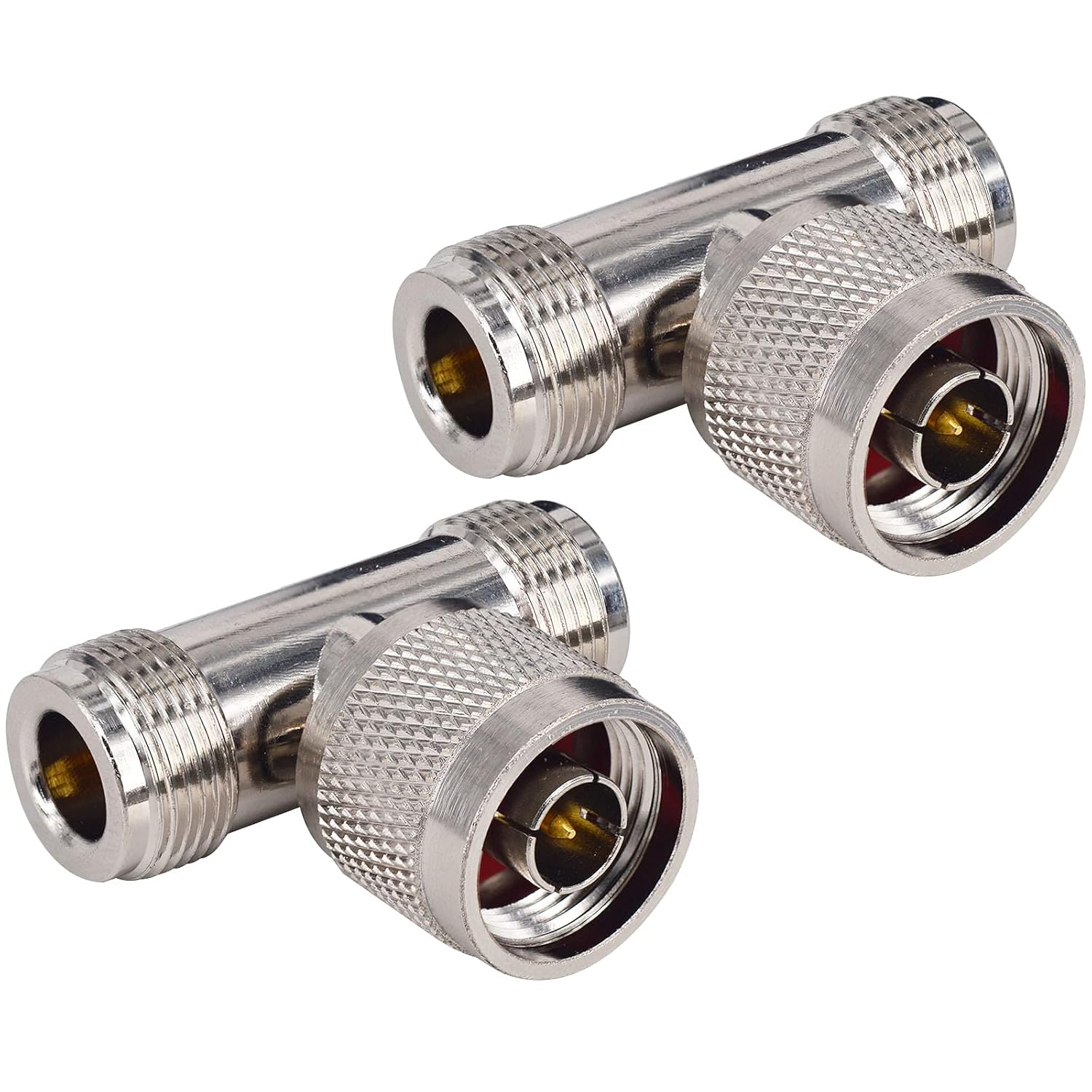 BOOBRIE N Type T Shape Adapter N-Type Male Plug to Dual N-Type Female ...