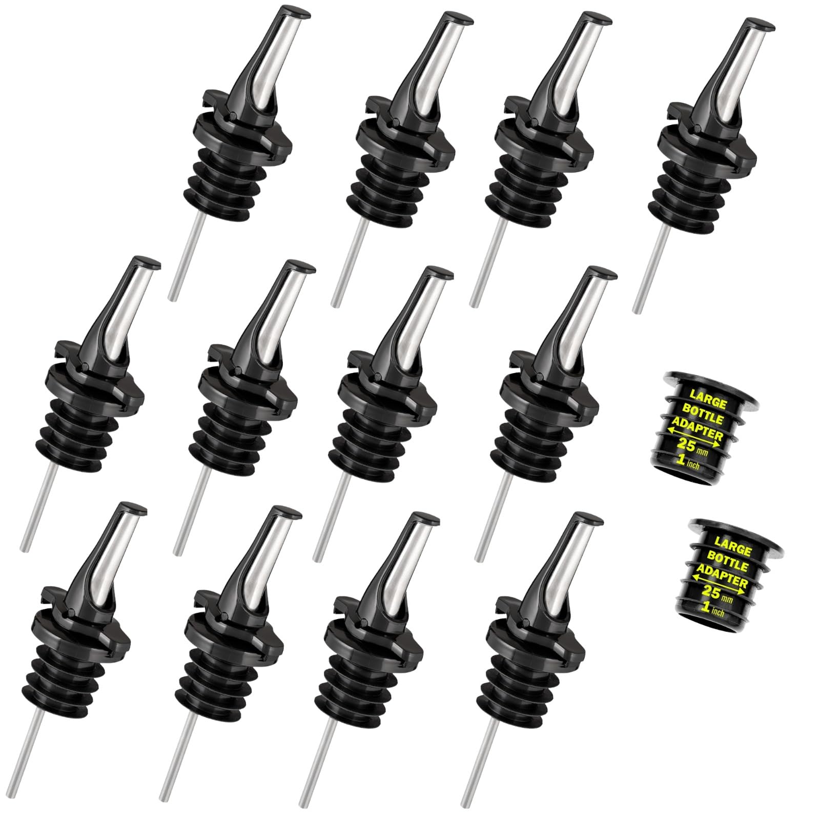 Amazon.com: Liquor Bottle Pourers - Patented Design Pour Spouts - Open ...