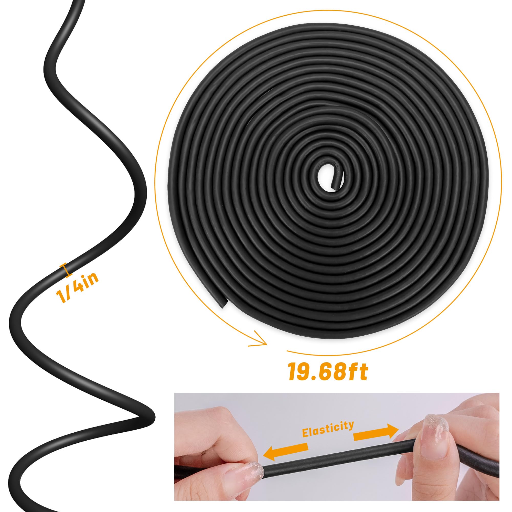 Snapklik.com : Warmfarm Backer Rod,Foam Rubber Seal Weather Strip, For ...