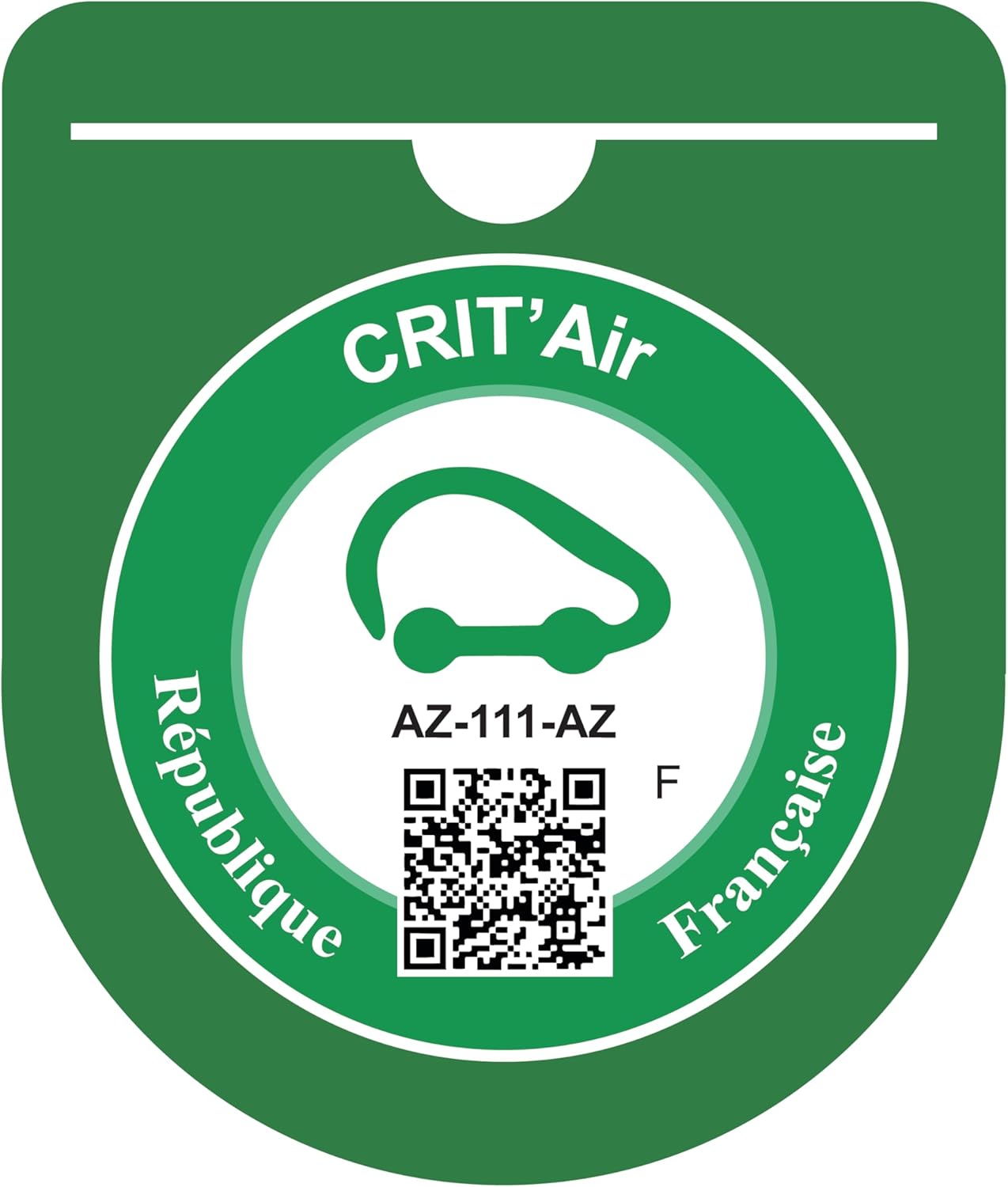 HADEXIA Crit'Air Macaron Windscreen Sticker Holder | Self-Adhesive ...