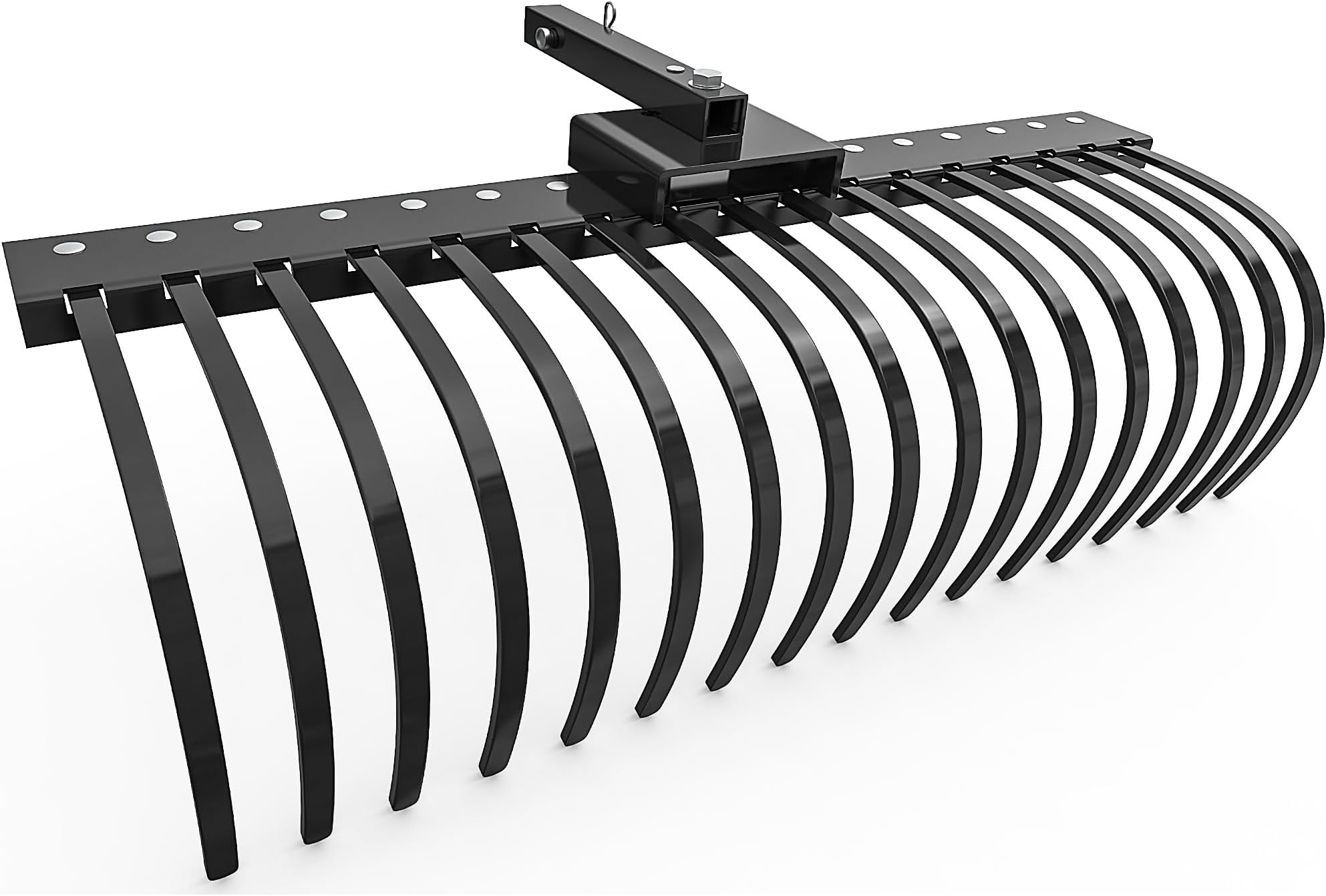 Amazon.com : AUTOSAVER88 2" Receiver Tractors Rake 17 Pine Straw Rake ...