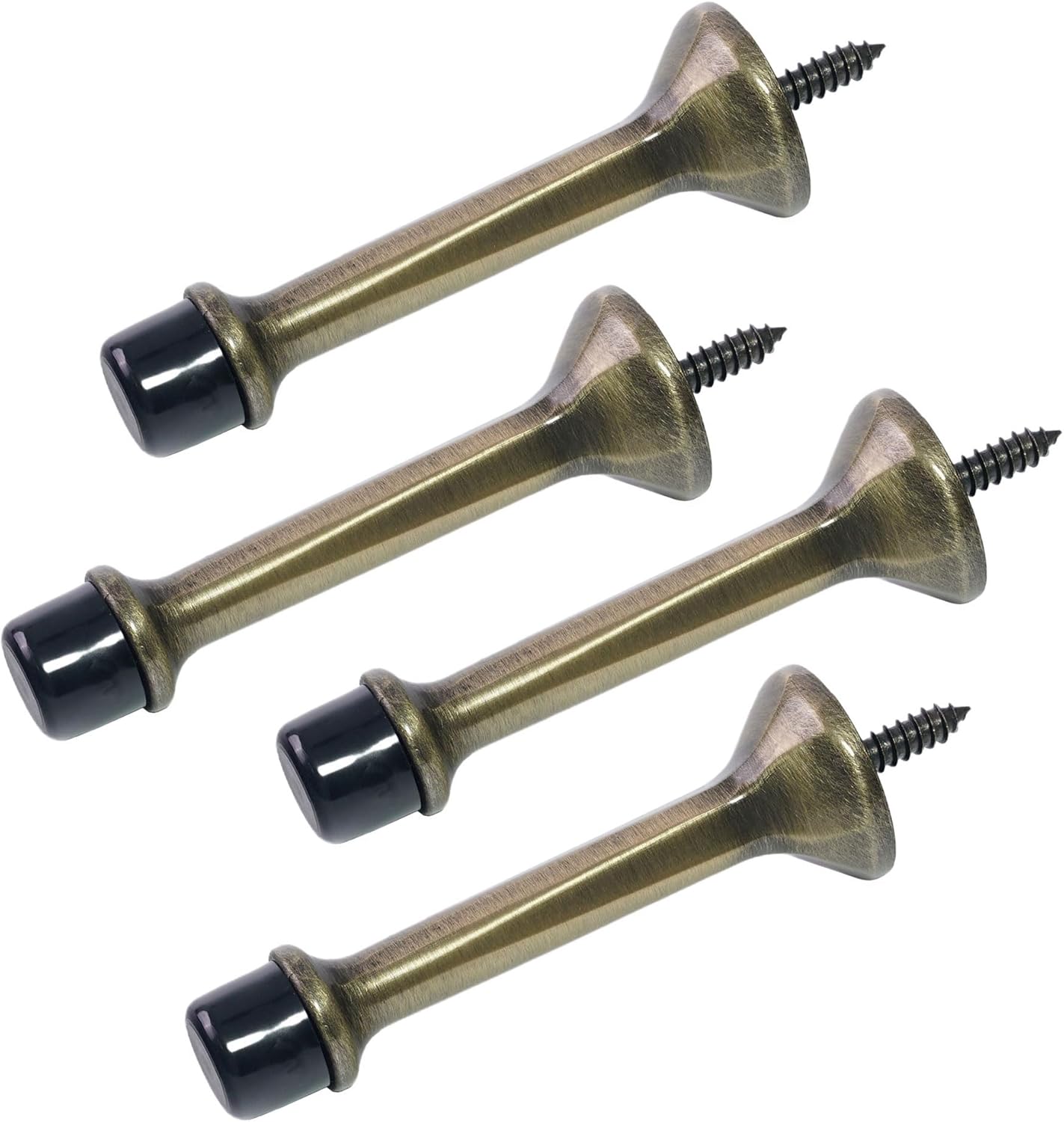 Amazon.com: Cosnys 4 Pack 3" Heavy Duty Solid Rigid Door Stop with ...