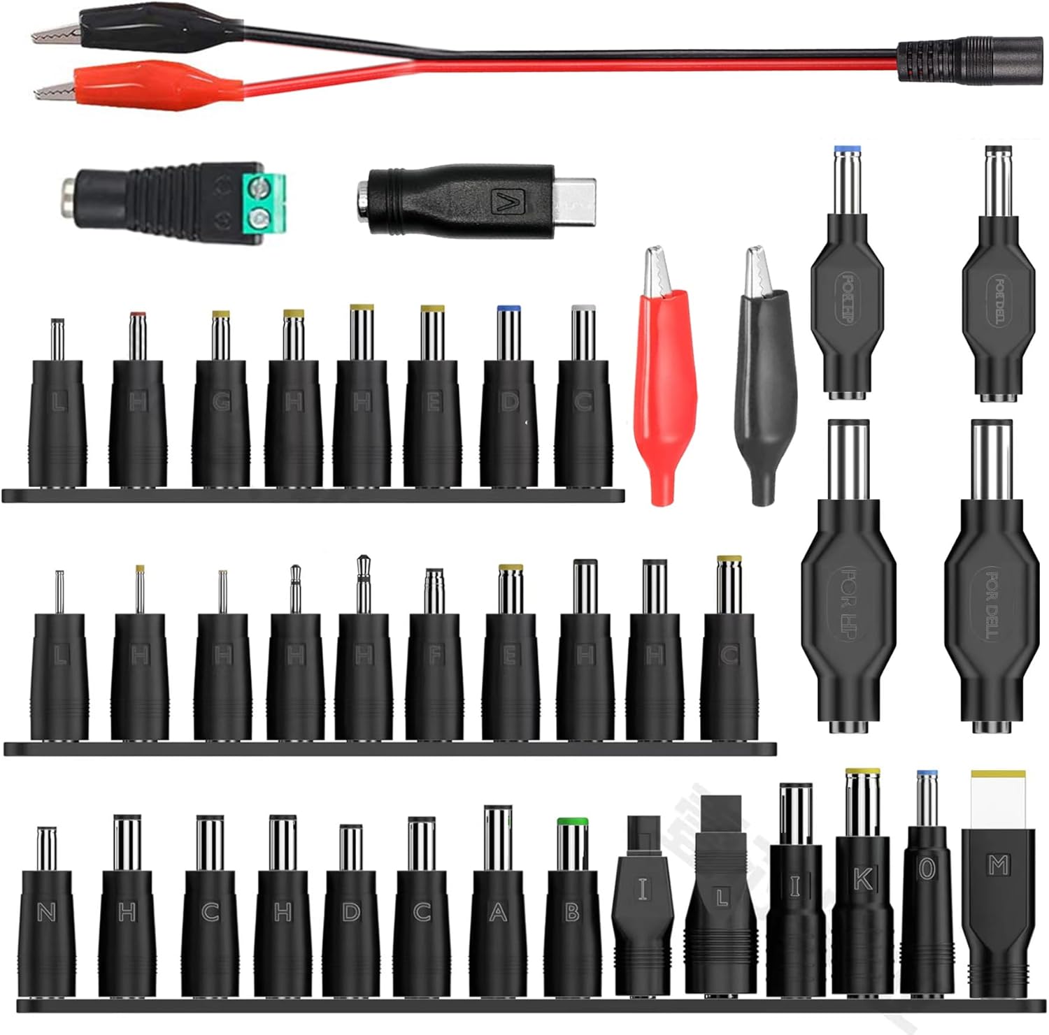 Amazon.com: minidodoca Laptop DC Power Adapter Kits 41 PCS Universal 5. ...