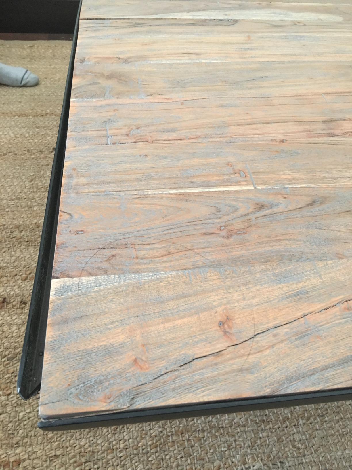 Daintree Canti Coffee Table (Rustic Finish, Rustic Walnut) : Amazon.in ...