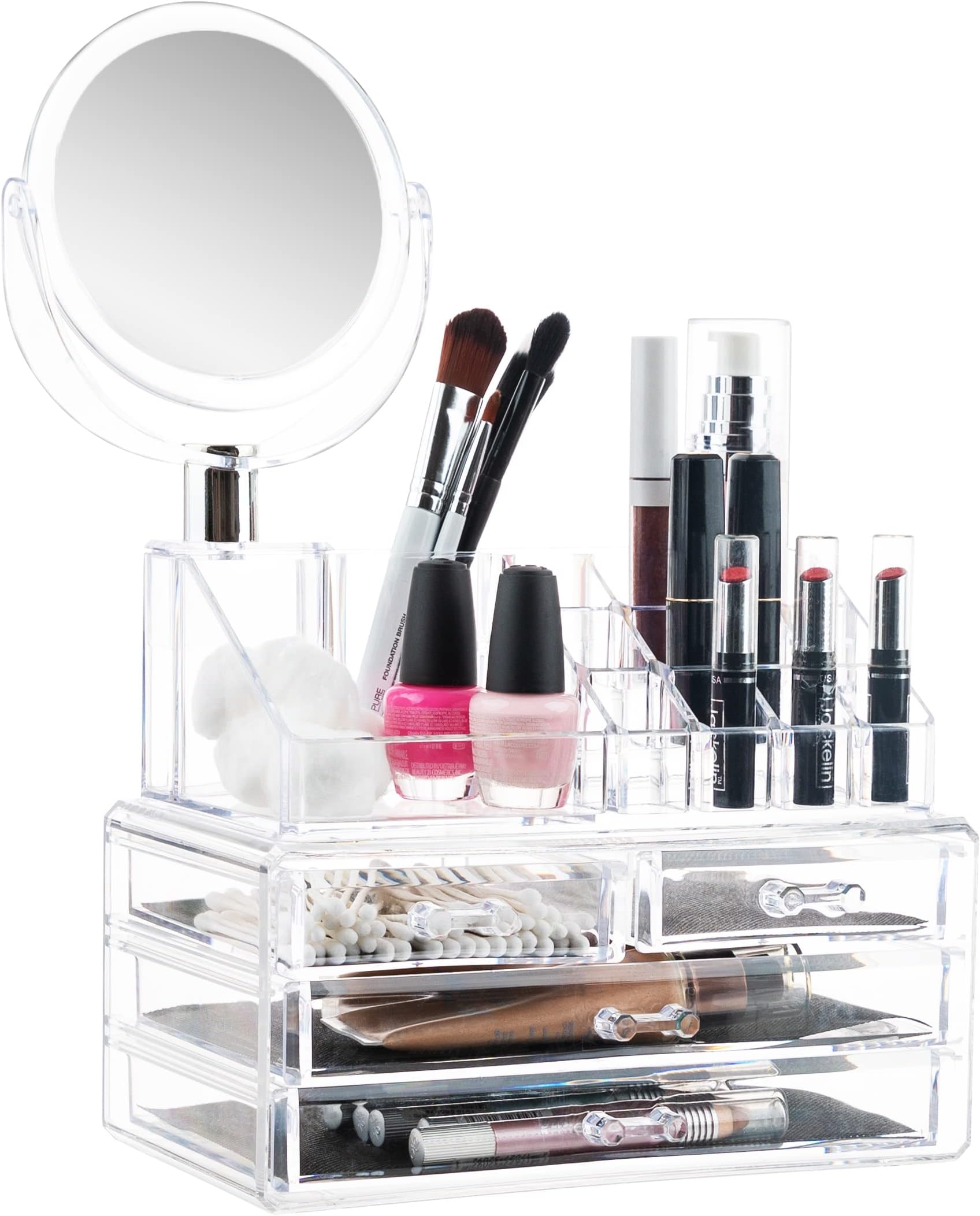 Amazon.com: Luxury Cosmetic Beauty and Makeup Organizer and Storage ...