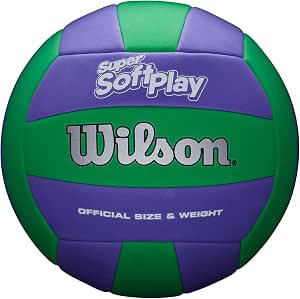 Wilson Volleyball SUPER SOFT PLAY, Mixed Leather, Official Size, Indoor ...