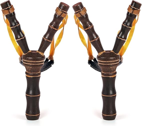 Amazon.com : POPLAY Wooden Slingshot Toy, Solid Wooden Slingshot ...