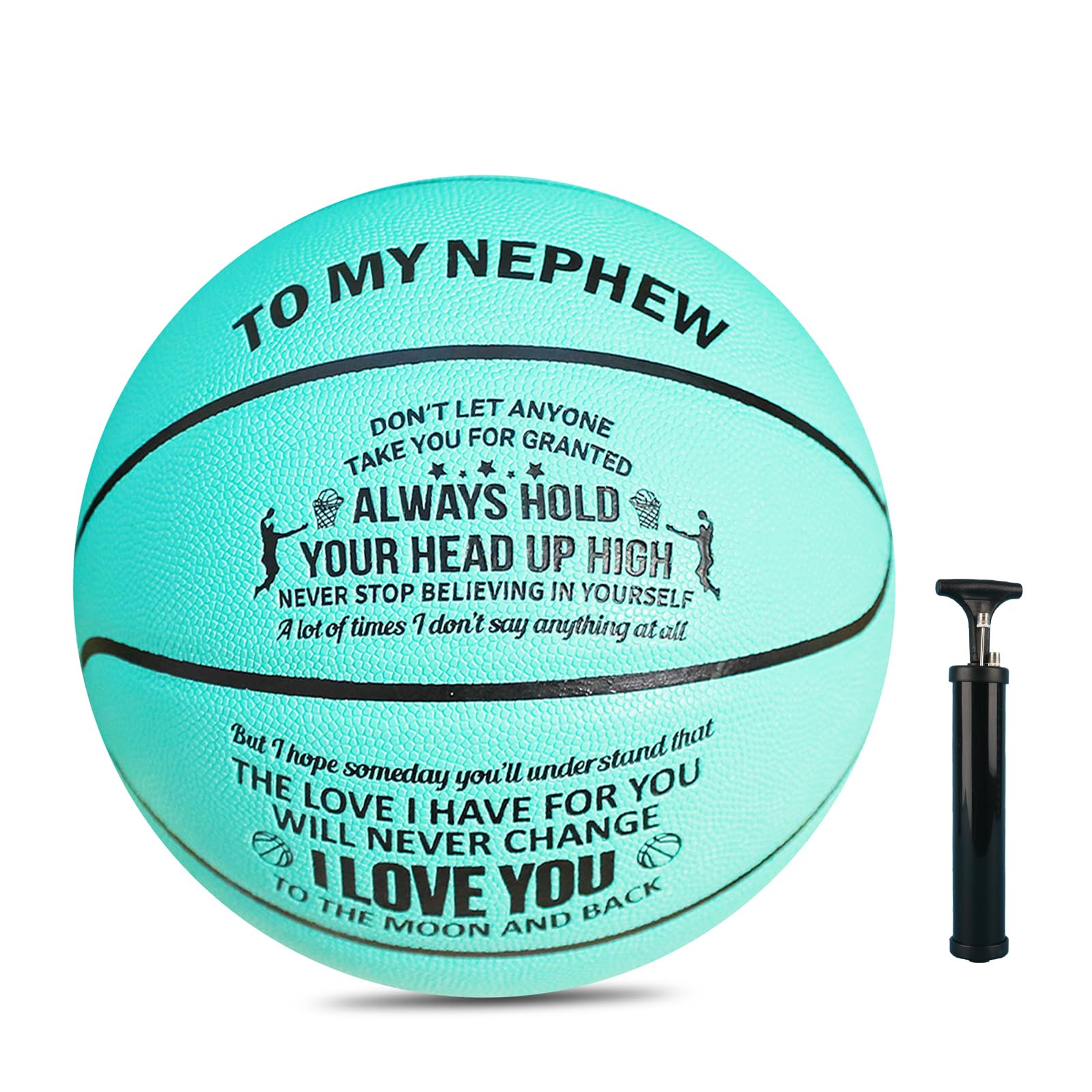 Amazon.com : ANCBRUT Engraved Encouragement Basketball Gifts for Men ...