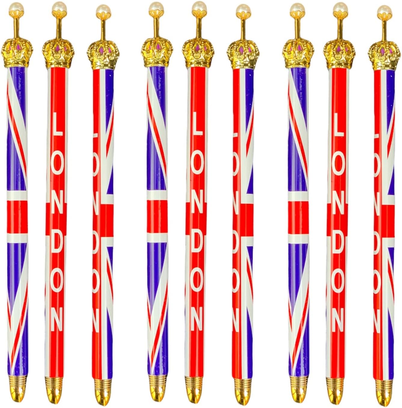 Souvenirs 8 Union Jack Pens - England Gift London Pen British flag ...
