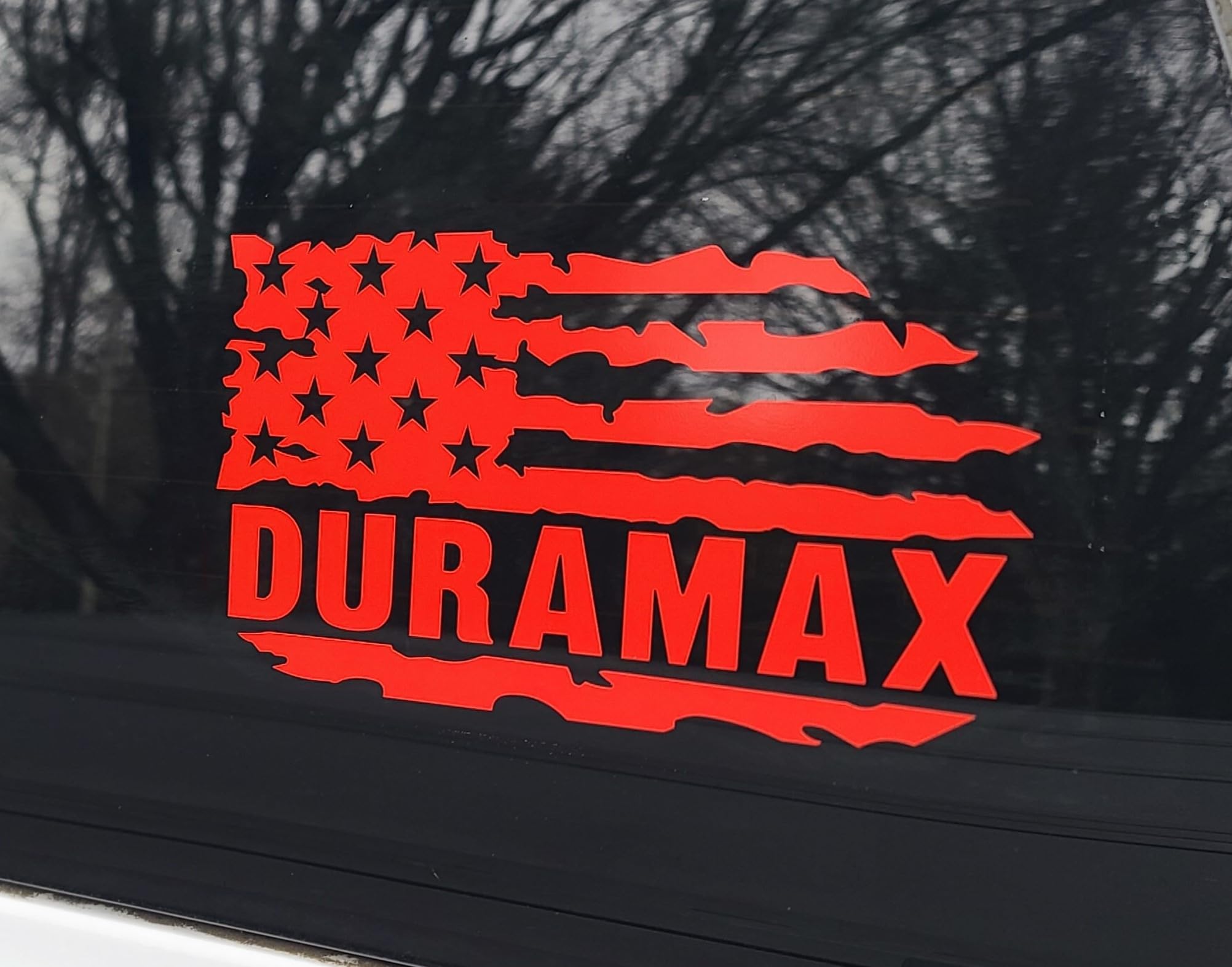 Amazon.com - American Flag Duramax Decals 6.6L Diesel Truck Window ...