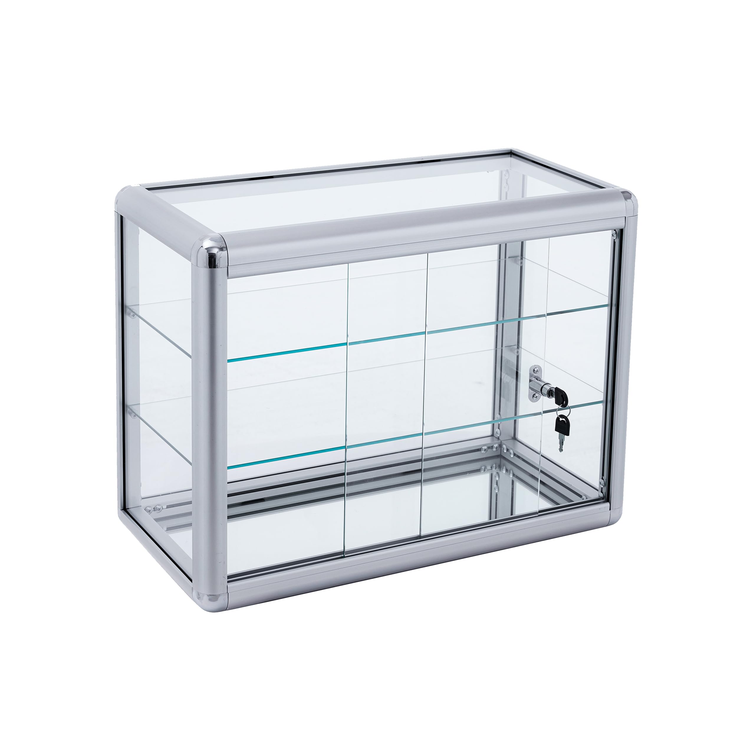 Amazon.com: Display Case, Glass Display Cabinet,3 Tier Tempered Glass ...