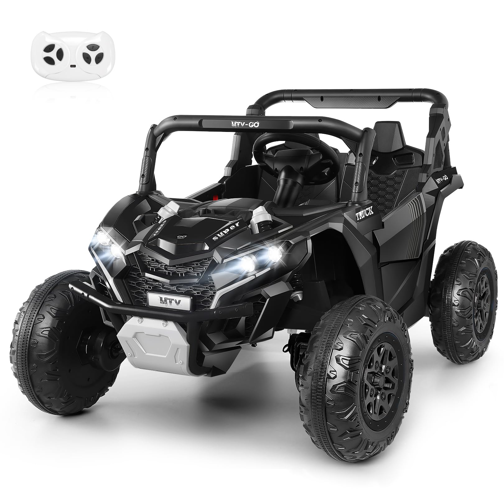 Amazon.com: Hikole 24V Ride on Toys for Big Kids - 4WD/2WD Switchable 2 Seater Kids UTV with ...