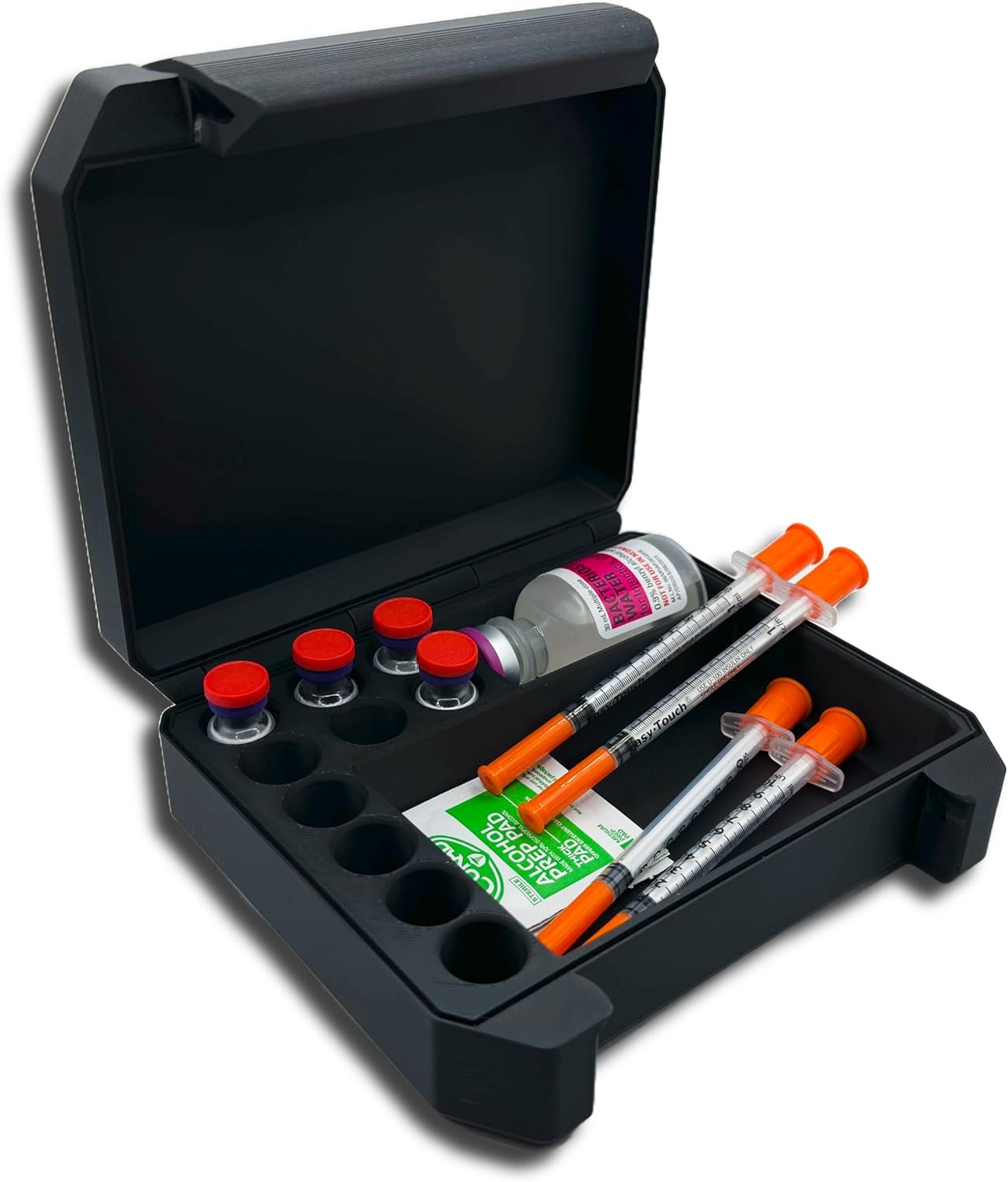Amazon.com: 3ml Vial Storage Case – 10 Slot Organizer for Peptide, GLP ...