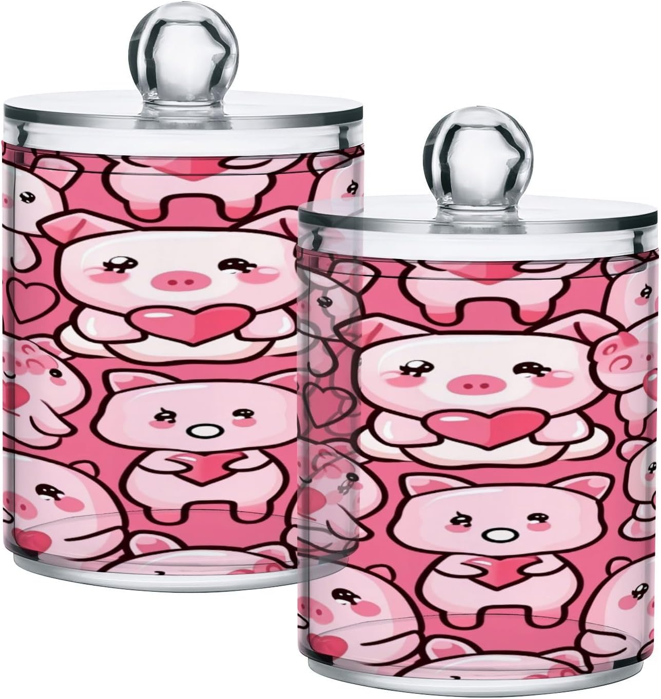 Amazon.com: Zhirexin Cute Pig Airtight Transparent Plastic Storage Jar ...
