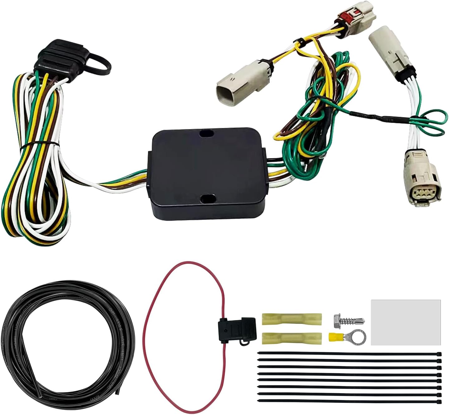 Amazon.com: CURT 56343 Vehicle-Side Custom 4-Pin Trailer Wiring Harness ...
