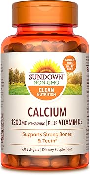 Amazon.com: Sundown Calcium 1200 mg, 60 Softgels : Health & Household