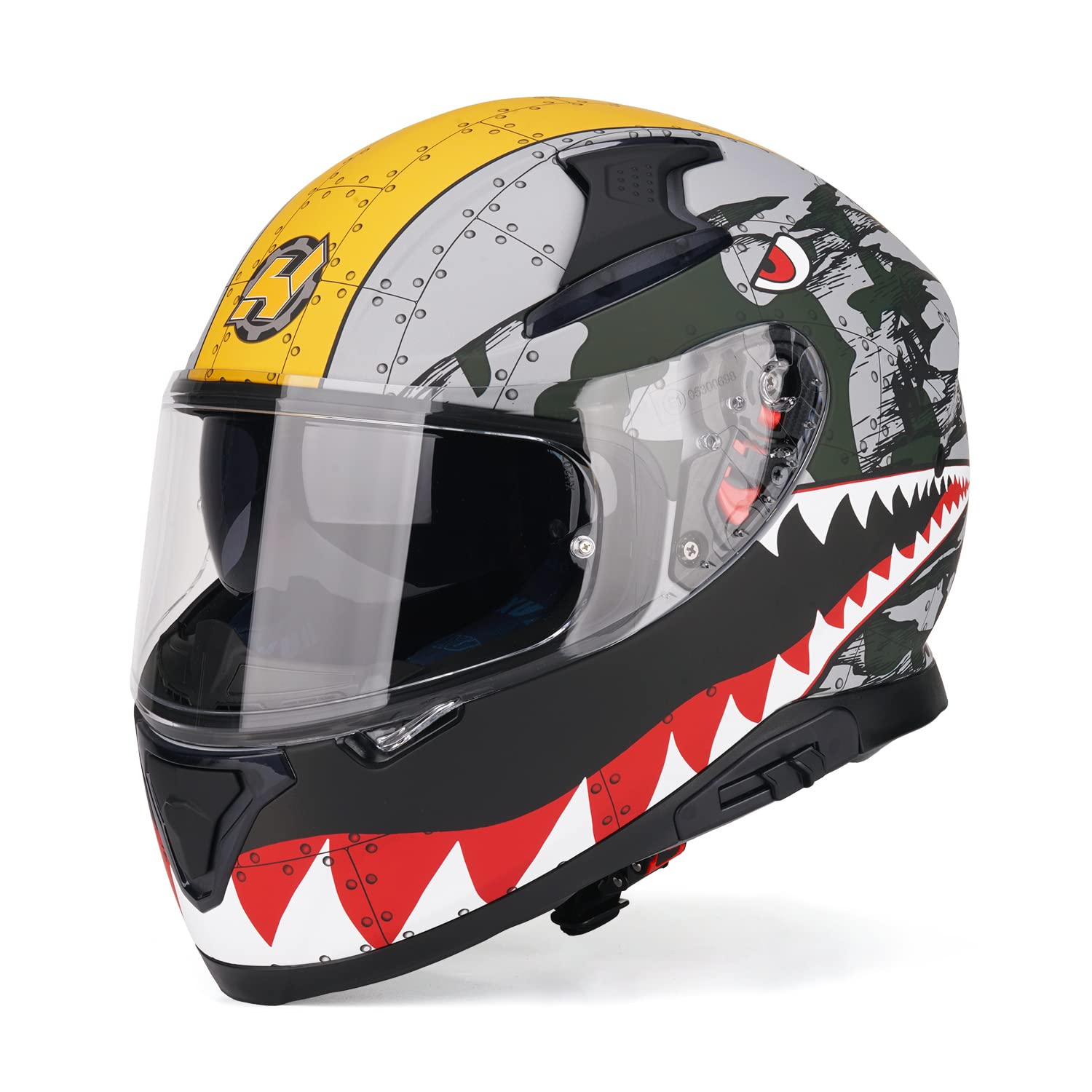 Snapklik.com : HAX Full Face Motorcycle DOT Approved Helmet