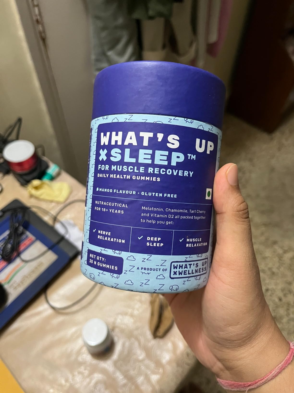 What’s Up Wellness Melatonin Gummies for Sleep With Muscle Recovery ...