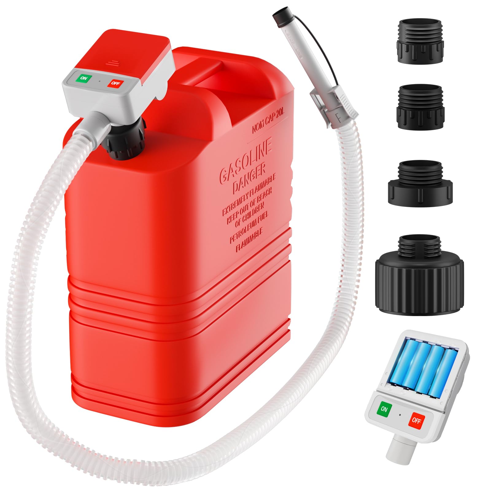 Amazon.com: anngrowy Fuel Transfer Pump Battery Powered with Auto-Stop ...