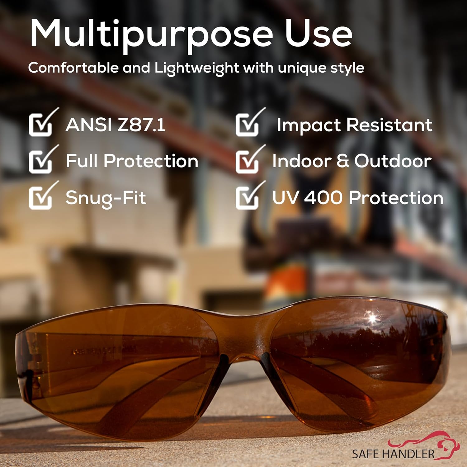 SAFE HANDLER Hyline – Lentes de seguridad ANSI Z87.1, resistentes a los ...