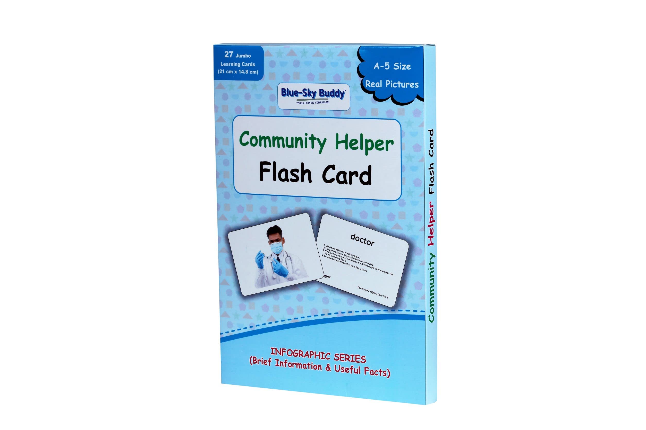 Buy Community Helper Jumbo Flash Cards for Kids Early Learning | Easy ...