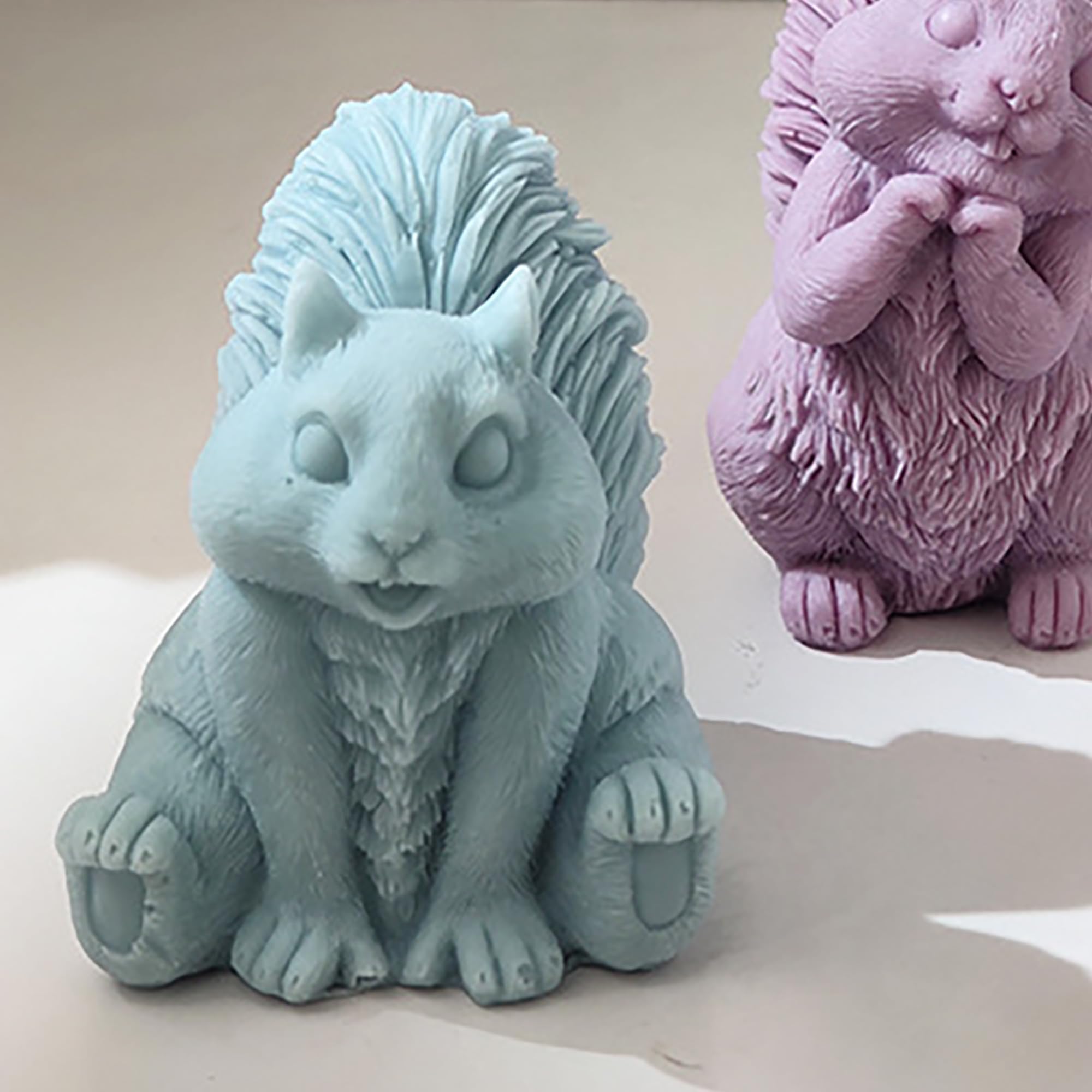 Amazon.com: Squirrel Candle Mold Squirrel Mold Animal Mold Squirrel ...