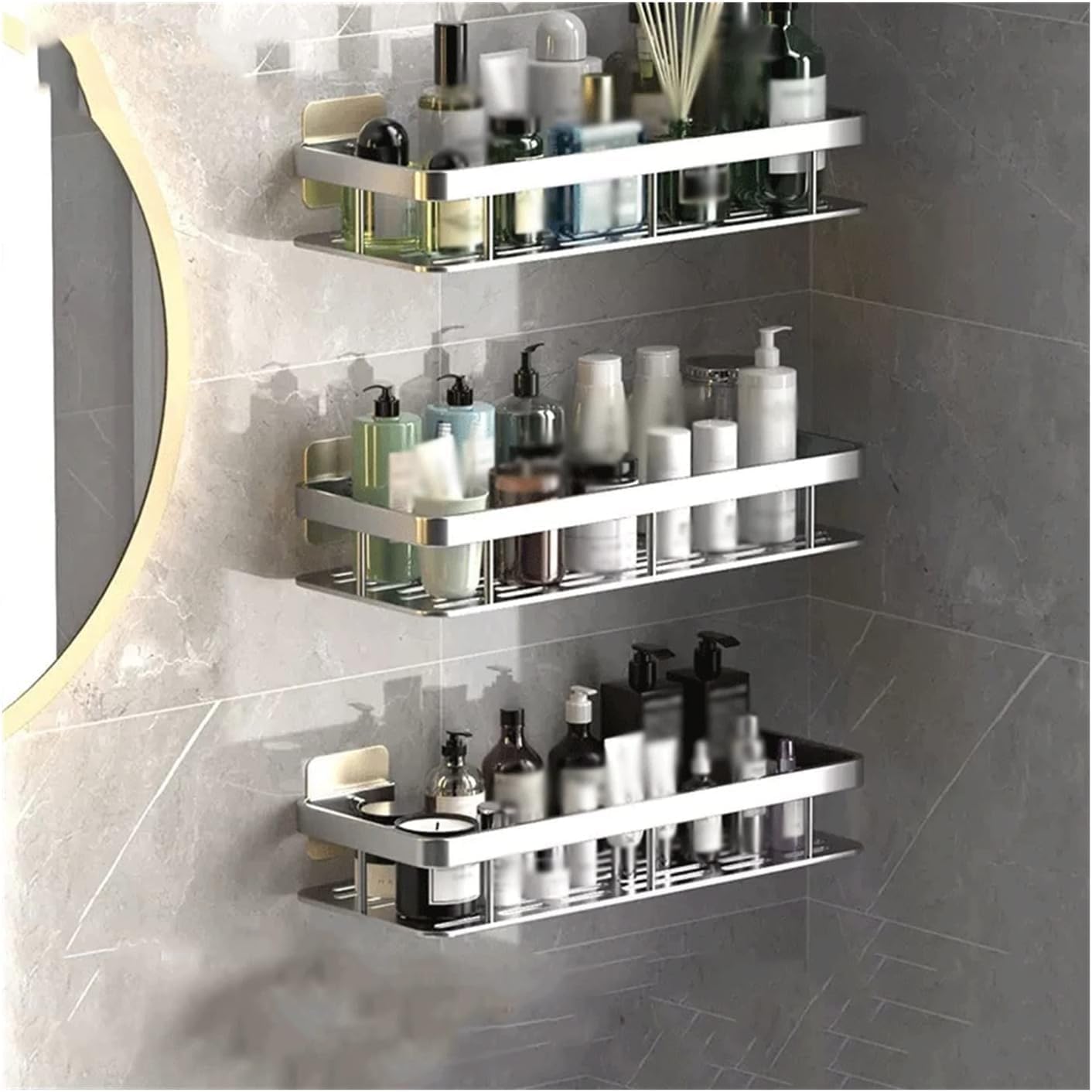 Amazon.com: YYW Shower Caddy Bathroom Shelf, 3 Pack - Adhesive Caddy ...