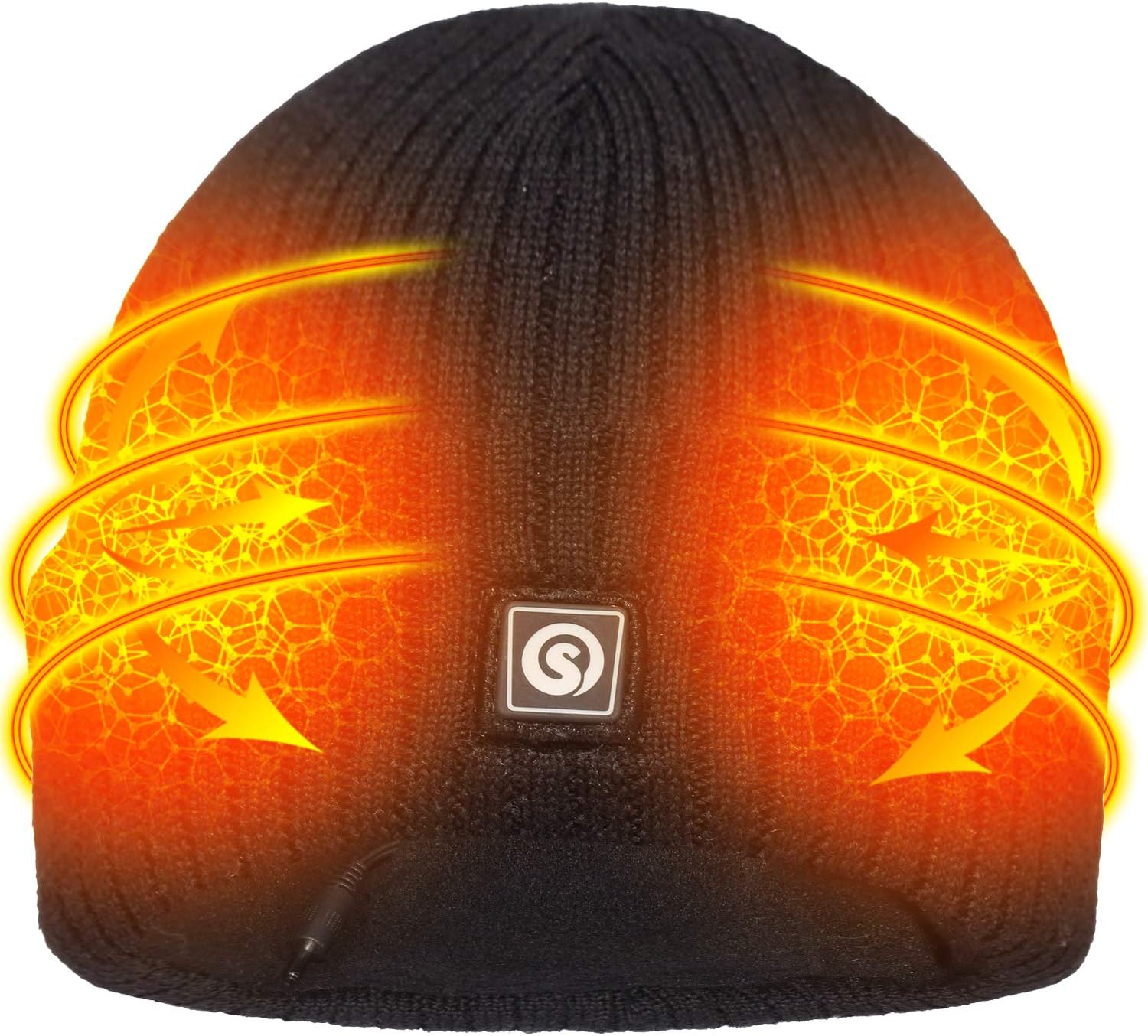 Amazon.com: Battery Heated Beanie Hat,Electric Rechargeable Warm Winter ...