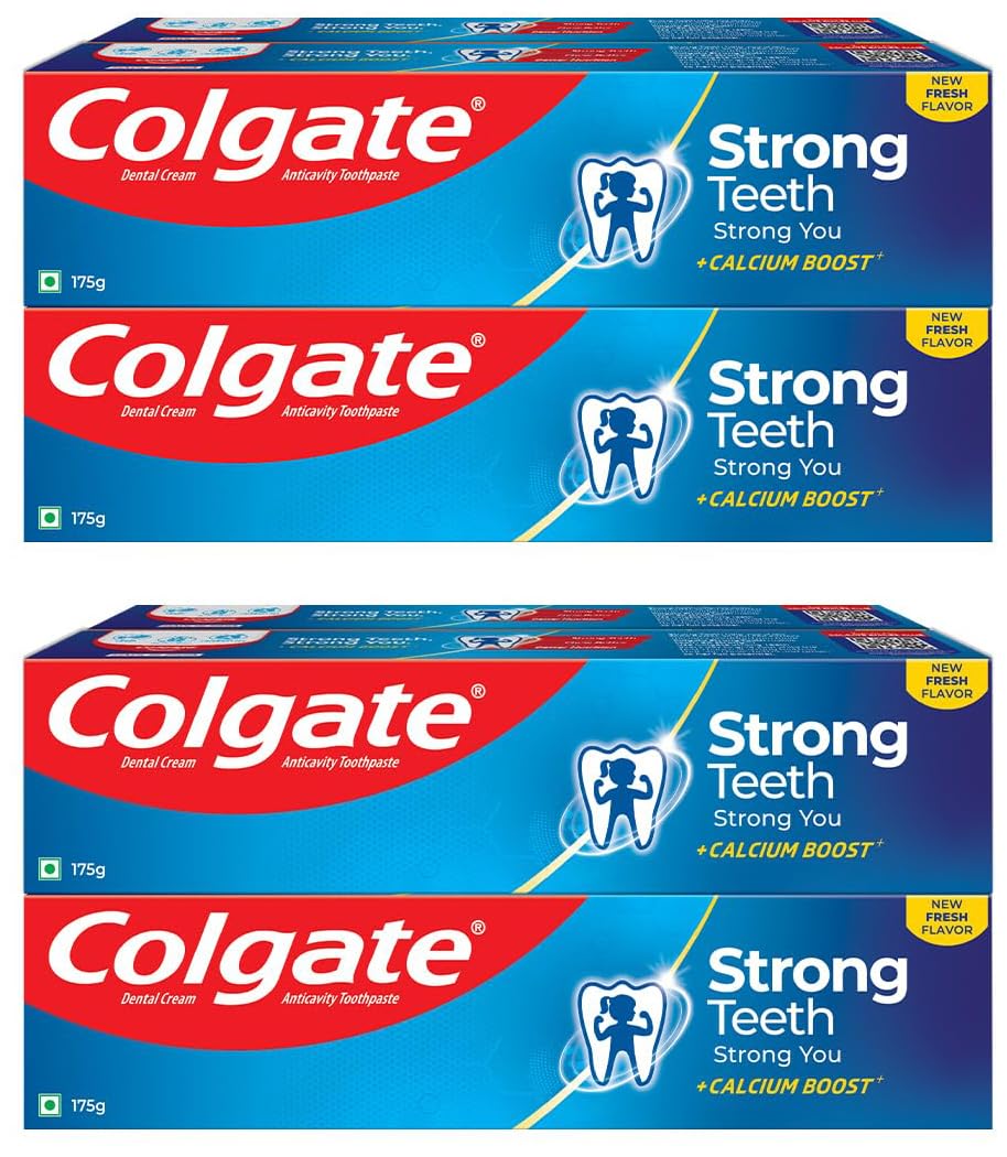 Buy Colgate Strong Teeth, Buy 3+1 Free, 700g (175g x 4, Combo Pack of 8 ...