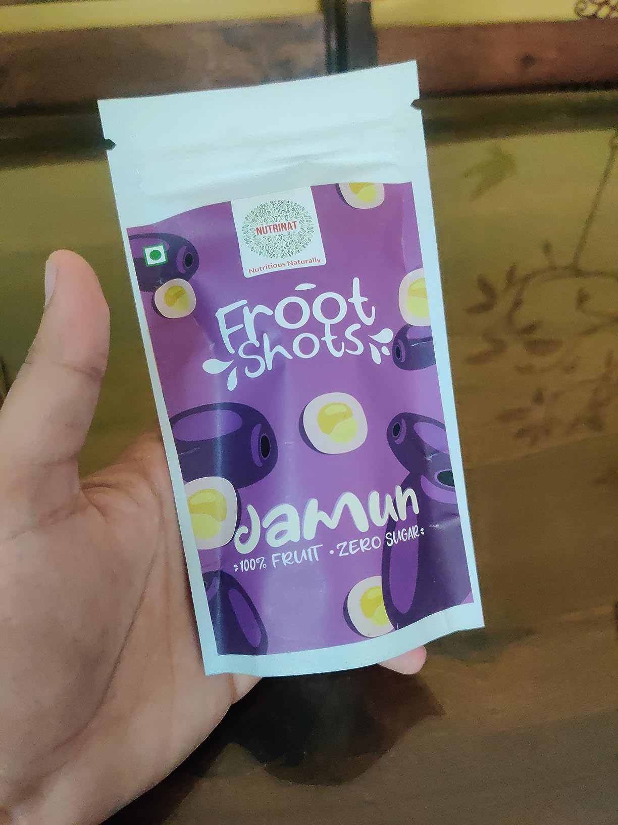 Nutrinat Jamun FruitSquares, Jamun bites, Pure Jamun Fruit, No Added ...
