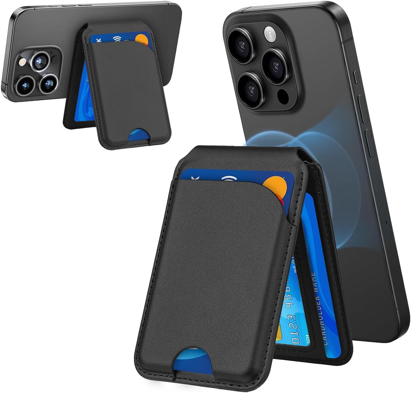 Amazon.com: isee Magnetic Card Holder Wallet with MagSafe, Adjustable ...