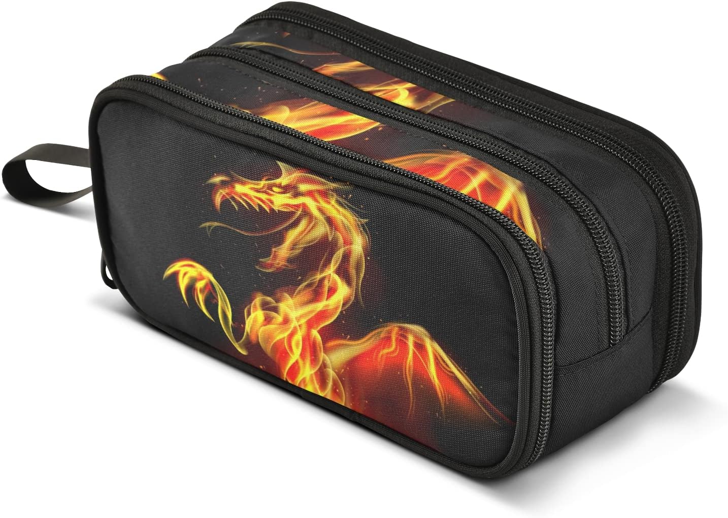 Amazon.com : Bolaz Dragon Fire Pencil Case Large Capacity Pen Bag with ...