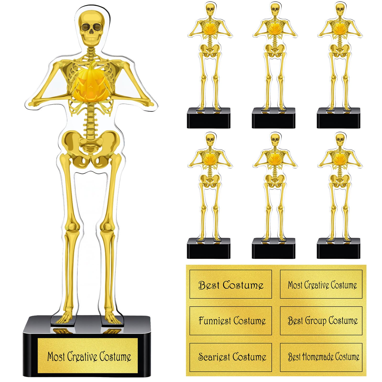Snapklik.com : 6 Pcs Halloween Trophies Halloween Costume Contest ...