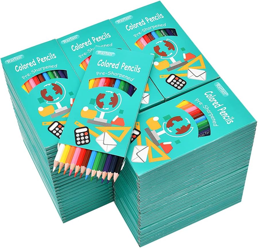Amazon.com: Sinload Mini Drawing Class Colored Pencils Bulk for Kid 3.5 ...