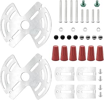 2 Sets Chandelier Light Fixture Mounting Brackets, 4 Inch Butterfly ...