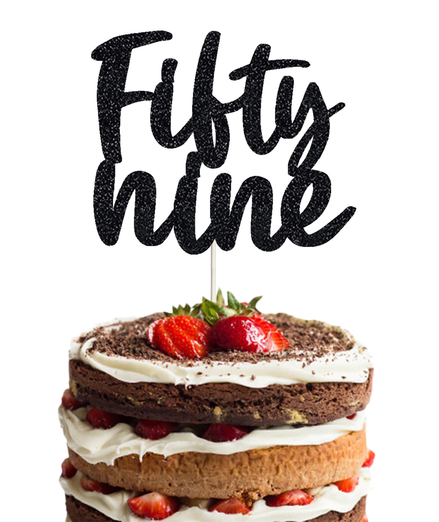 Amazon.com: 59 Cake Toppers, Fifty nine Birthday Cake Toppers, 59th ...