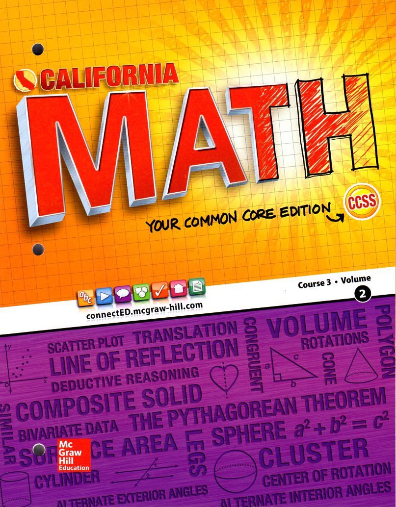 California Math Your Common Core Edition Course 3 Volume 2: Carter ...