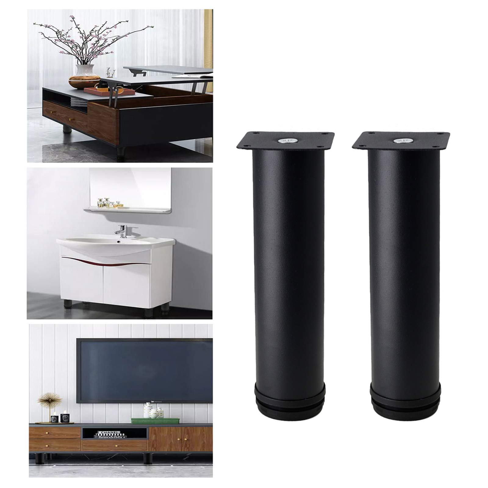 Snapklik.com : Kyuionty Set Of 4 Stainless Steel Furniture Legs 8 Inch ...