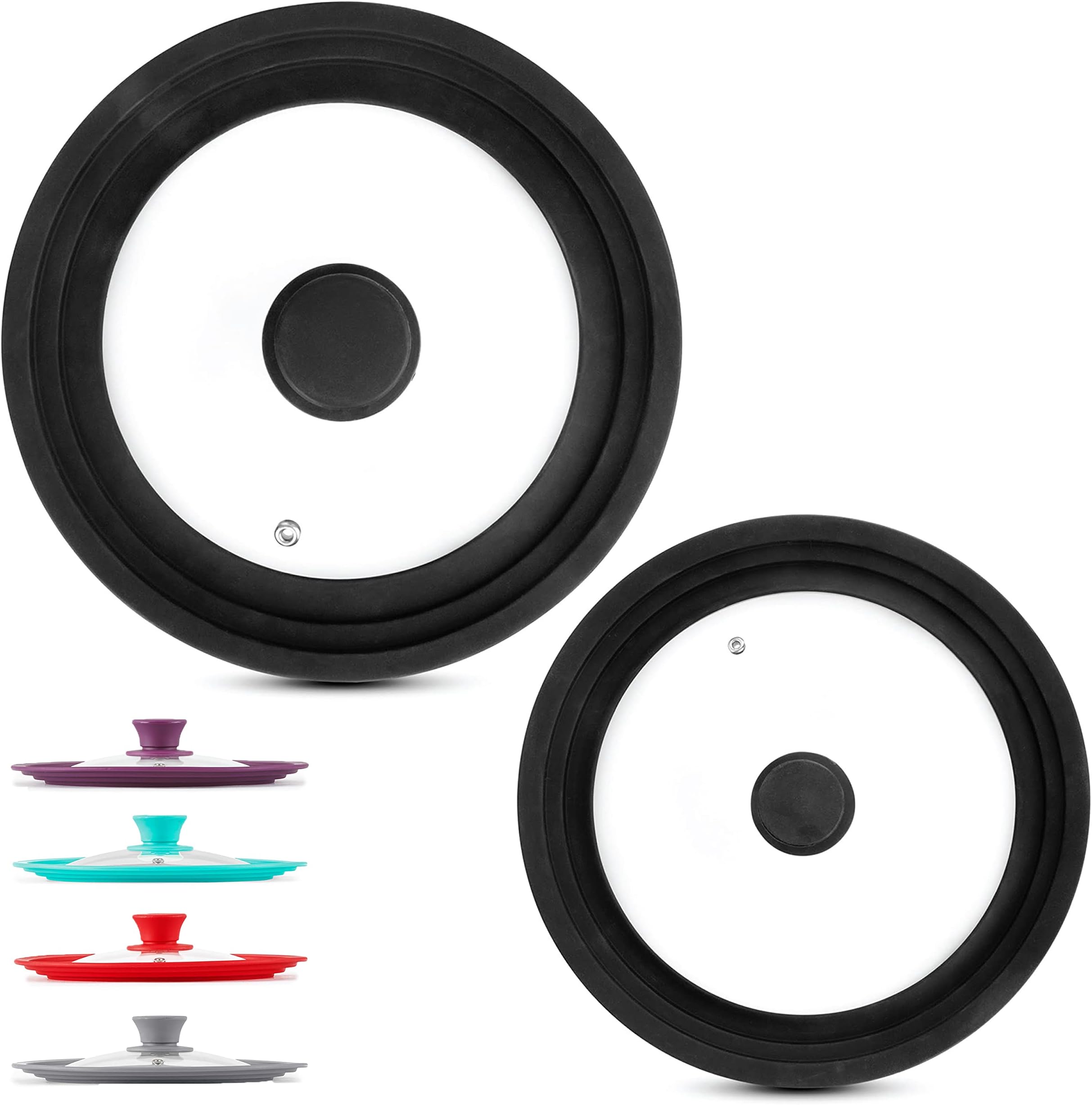 Amazon.com: BELLA COOKS Universal Pot Lid (Set of 2) incl. 2 Cotton ...