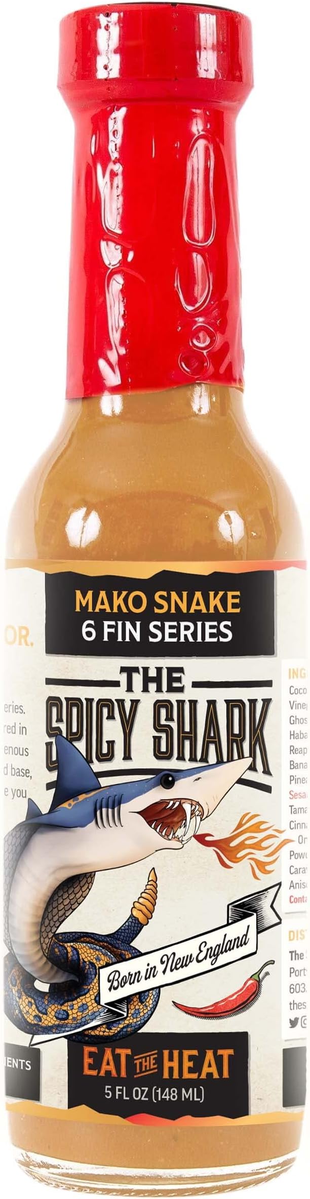 Amazon.com : The Spicy Shark Mako Snake Hot Sauce - Featured on The Hot ...