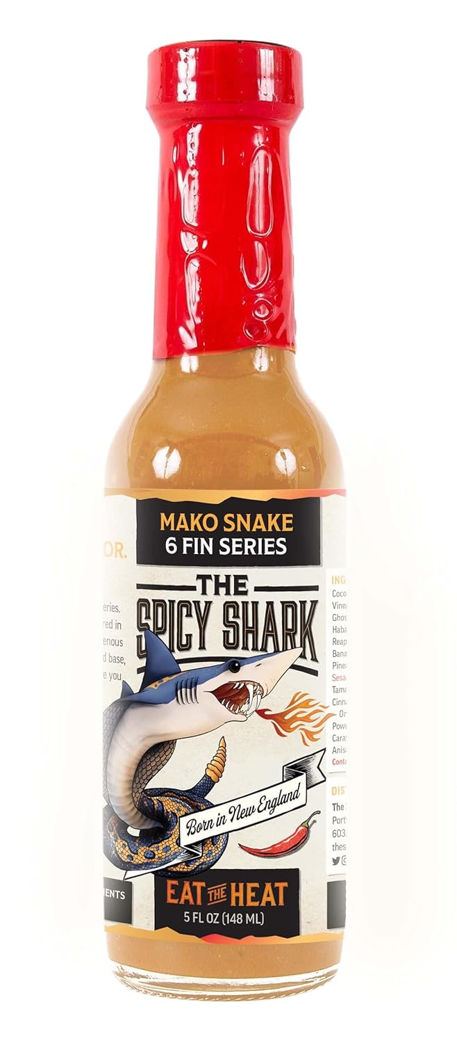 Amazon.com : The Spicy Shark Mako Snake Hot Sauce - Featured on The Hot ...