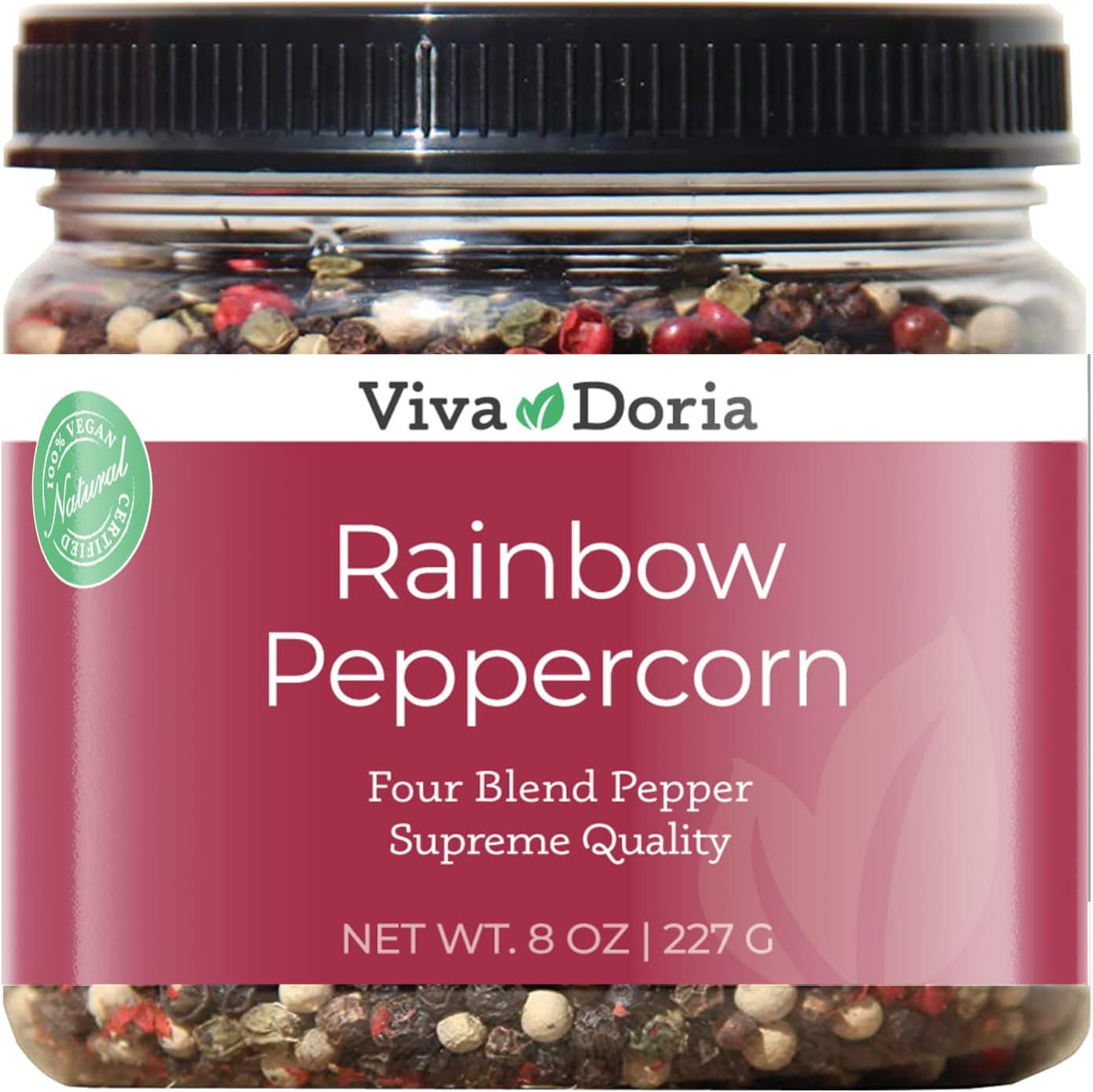 Amazon.com: Viva Doria Rainbow Peppercorns Blend, Steam Sterilized Whole Black Pepper, Whole ...