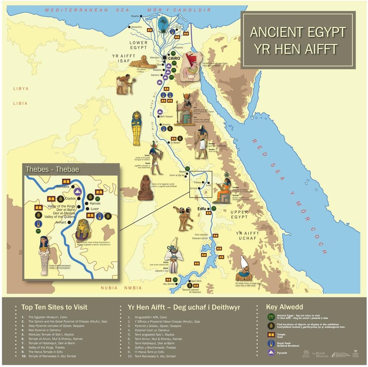 Amazon.com: Gifts Delight Laminated 24x24 Poster: Resource Map - Egypt ...