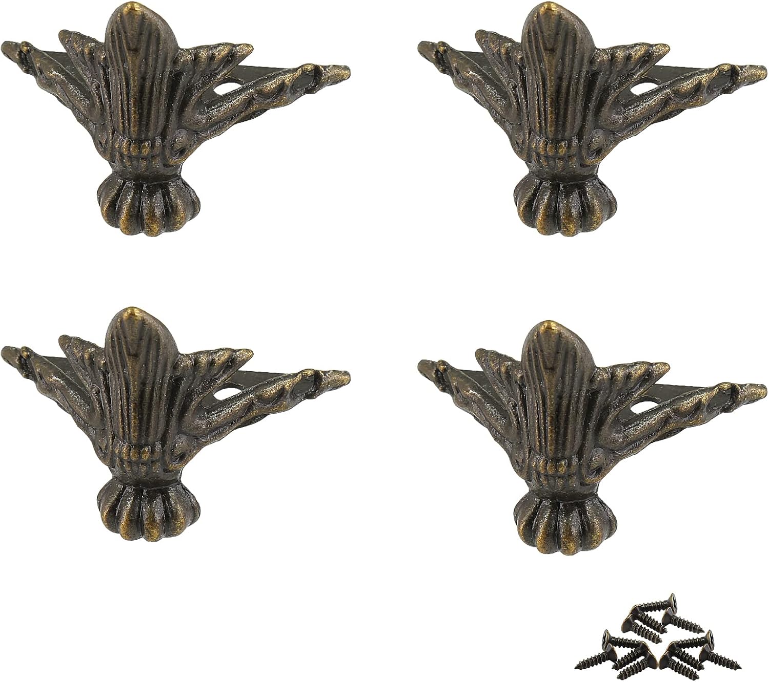 Amazon.com: Hitefu Retro Furniture Feet Metal Feet for Jewelry Box ...