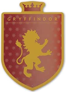 Amazon.com: Harry Potter Gryffindor Crest Metal Sign - Official ...
