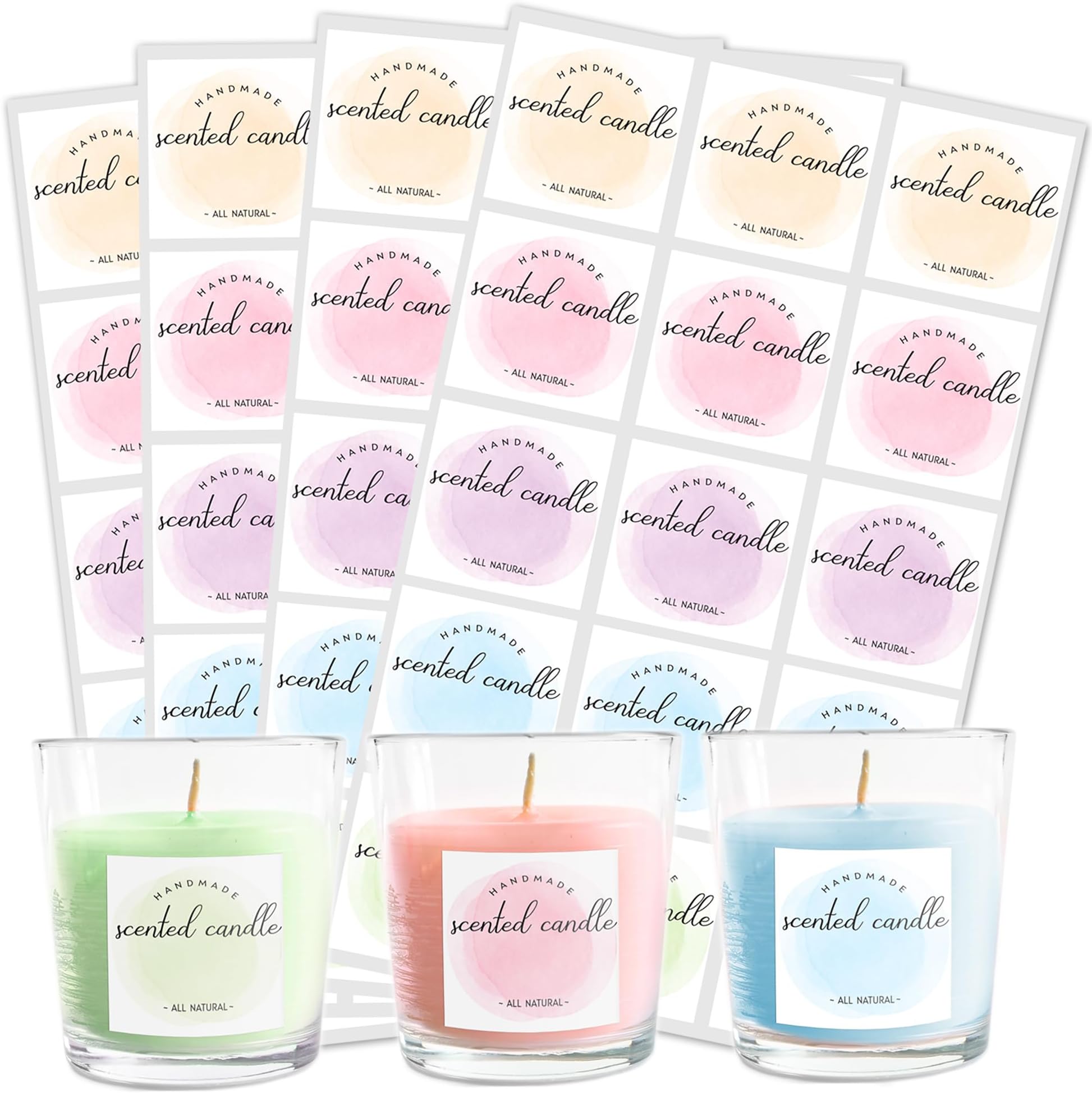 Amazon.com: Candle Warning Stickers, 1.5" Round Label, 300 Labels ...